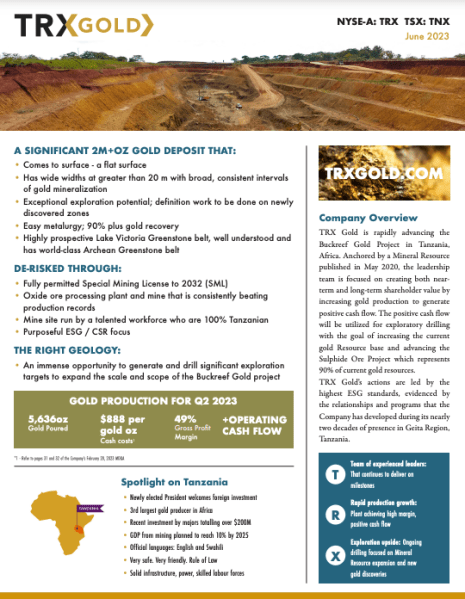 TRX Gold | BillHolter.com